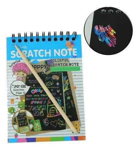Bloco De Anotações Mágico Scratch Note Color :: parabolaeditorial.com.br